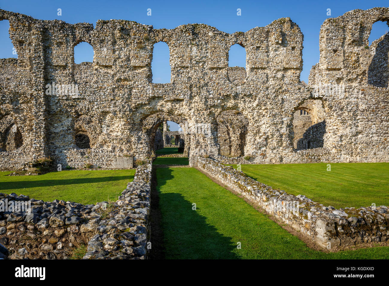 The ruins of Castle Acre Priory dating from 1090 and home to the ...