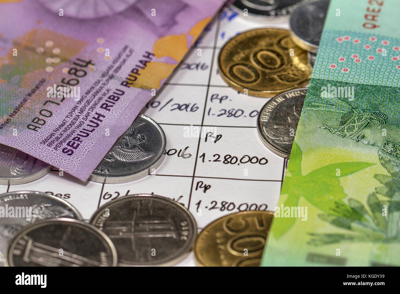 Spending Money and Payment Illustrated with coins and membership ...