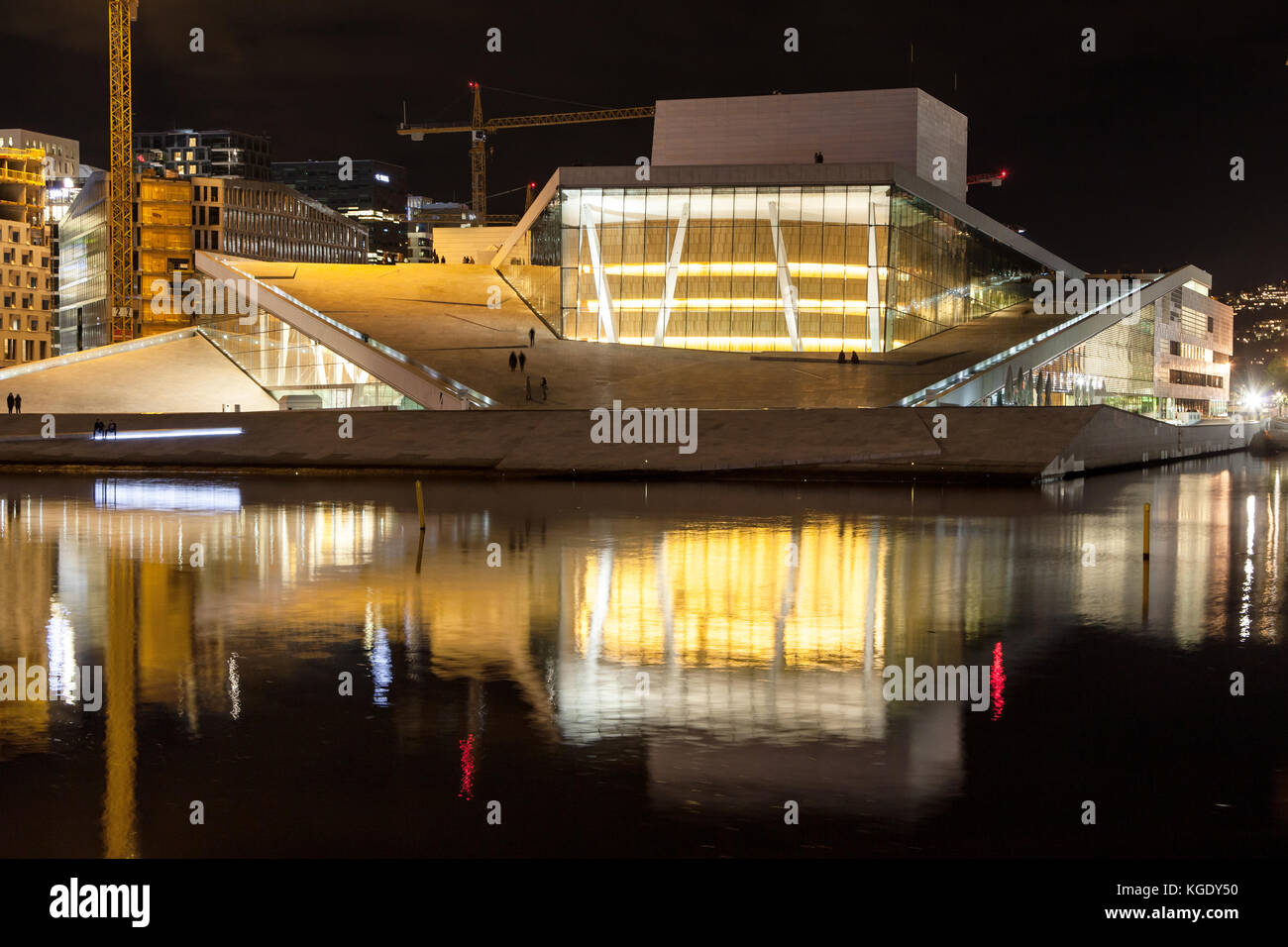 Oslo opera house night hi-res stock photography and images - Alamy