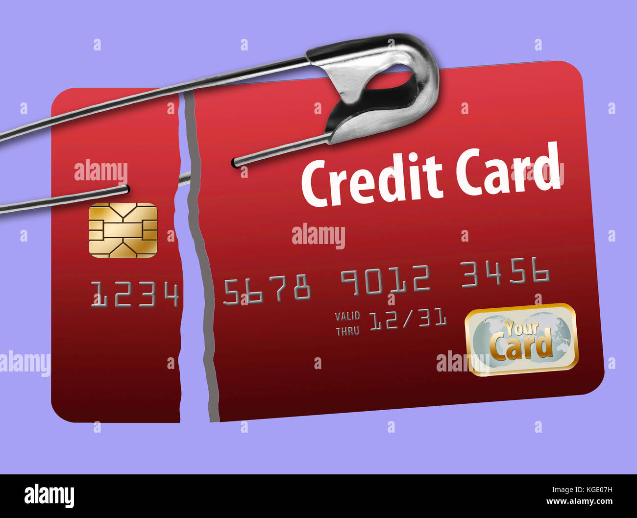 Generic credit card isolated on white background Stock Photo - Alamy