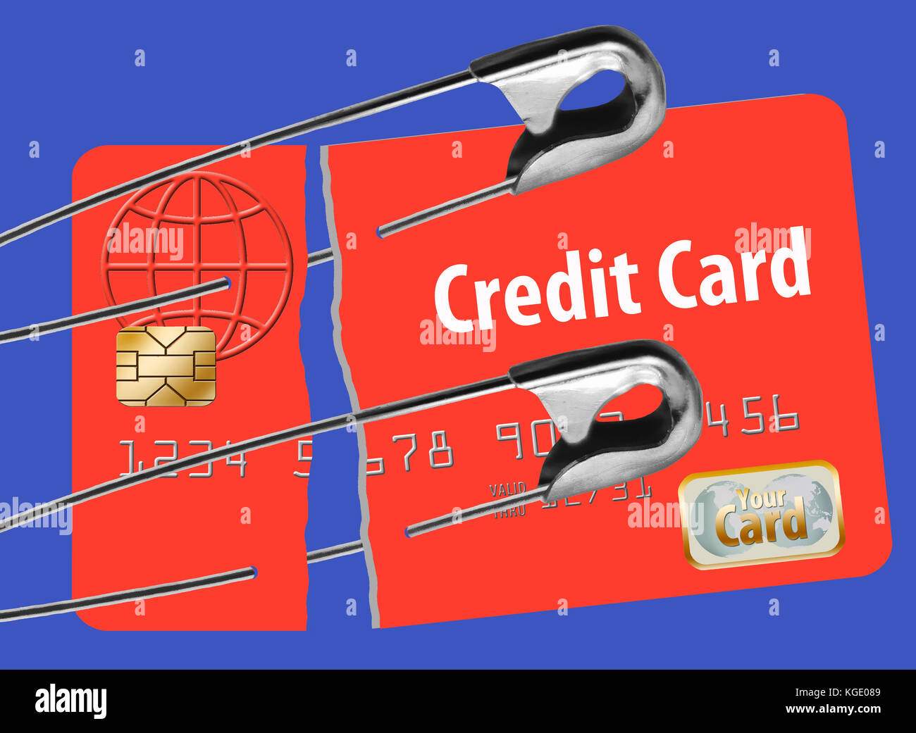 Generic credit card isolated on white background Stock Photo - Alamy