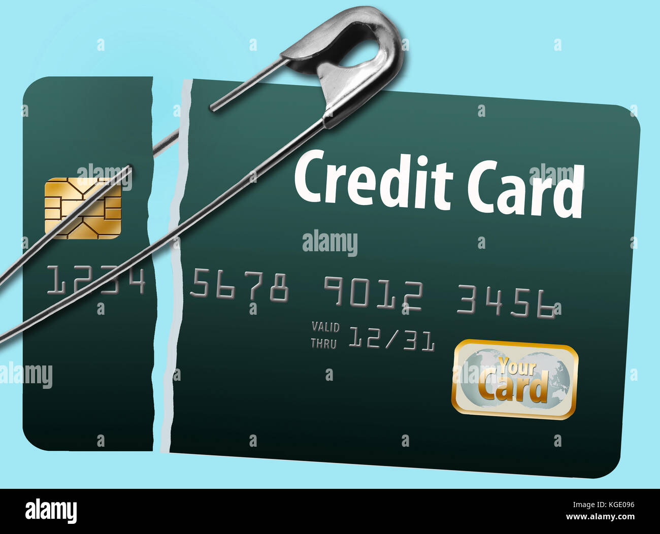 Generic credit card isolated on white background Stock Photo - Alamy