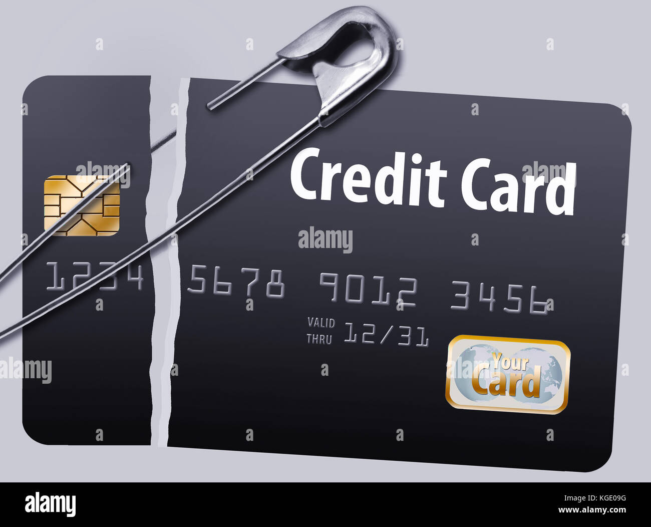 Generic credit card isolated on white background Stock Photo - Alamy
