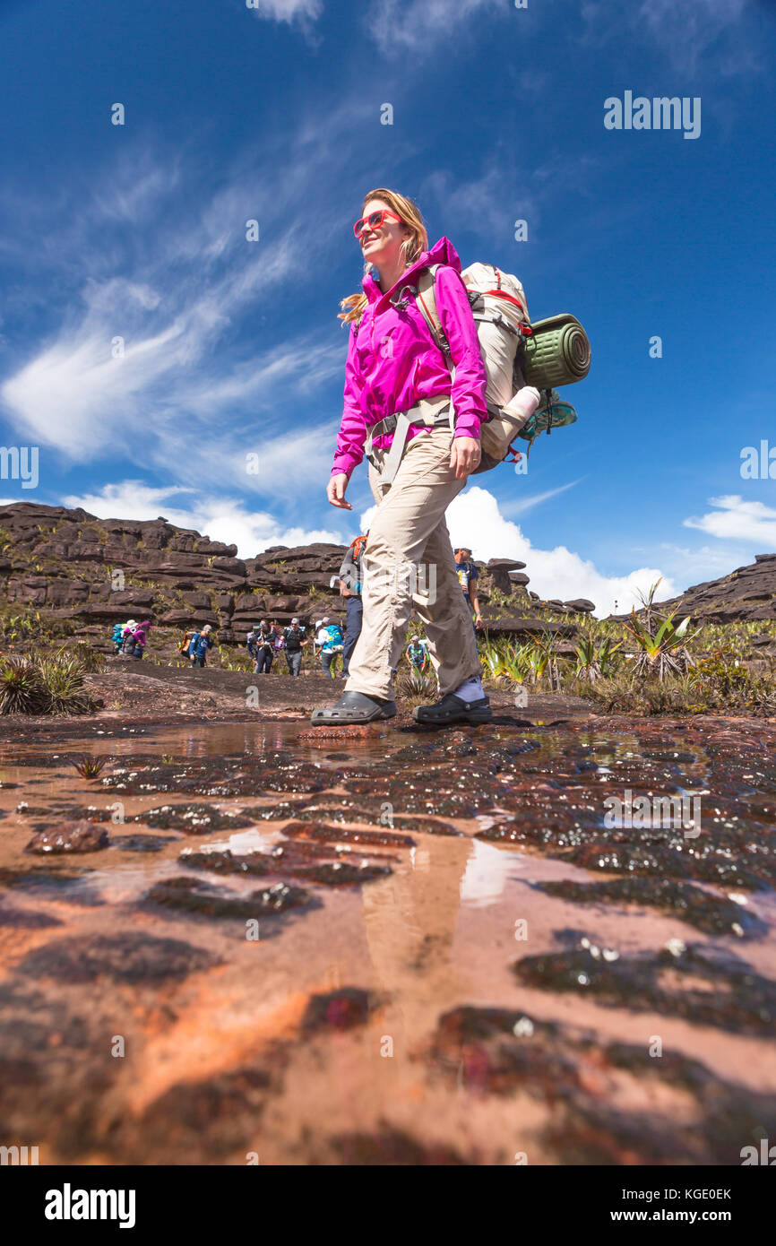 Trekking Mount Roraima Venezuela South America Stock Photo - Alamy