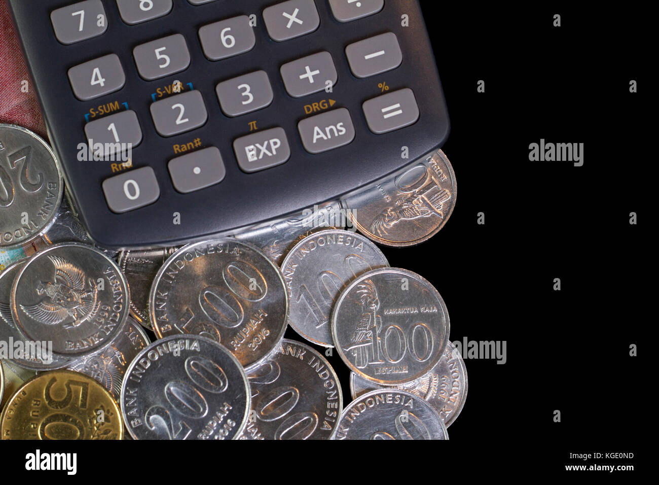 Top view / Flat Lay of Illustration for Spending money and payments in ...