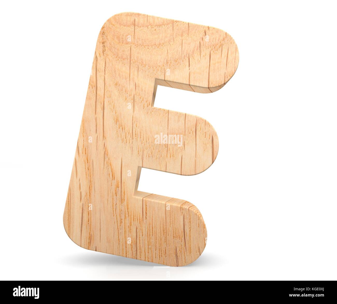 3D decorative wooden Alphabet, capital letter E Stock Photo - Alamy