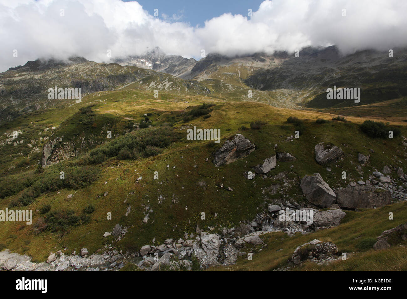 Amazing panoramas of mountain tops, glaciers and forests around the ...