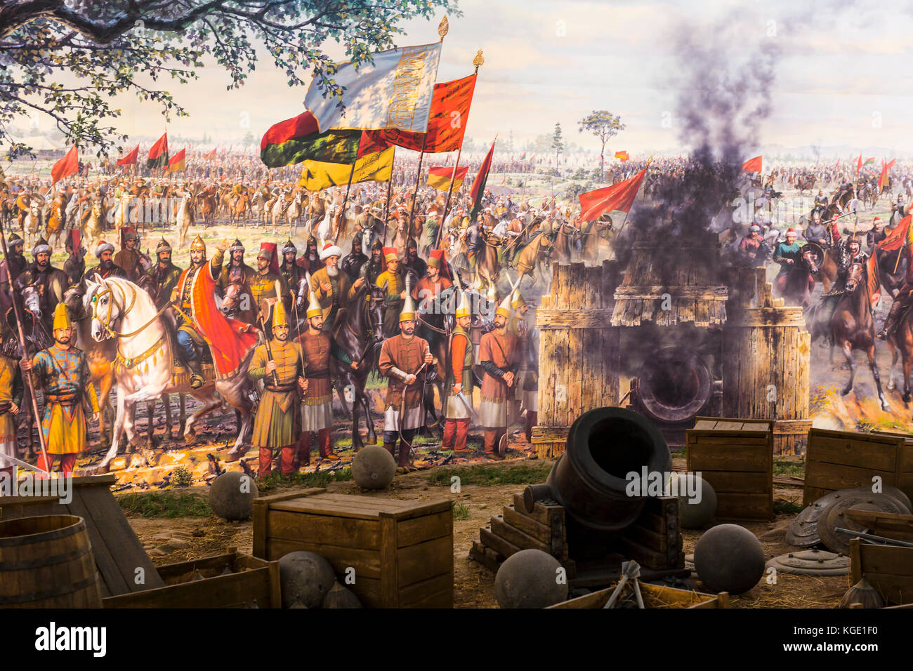 ISTANBUL, TURKEY - 6 JUNE , 2016:Fall of Constantinople Captured by ...