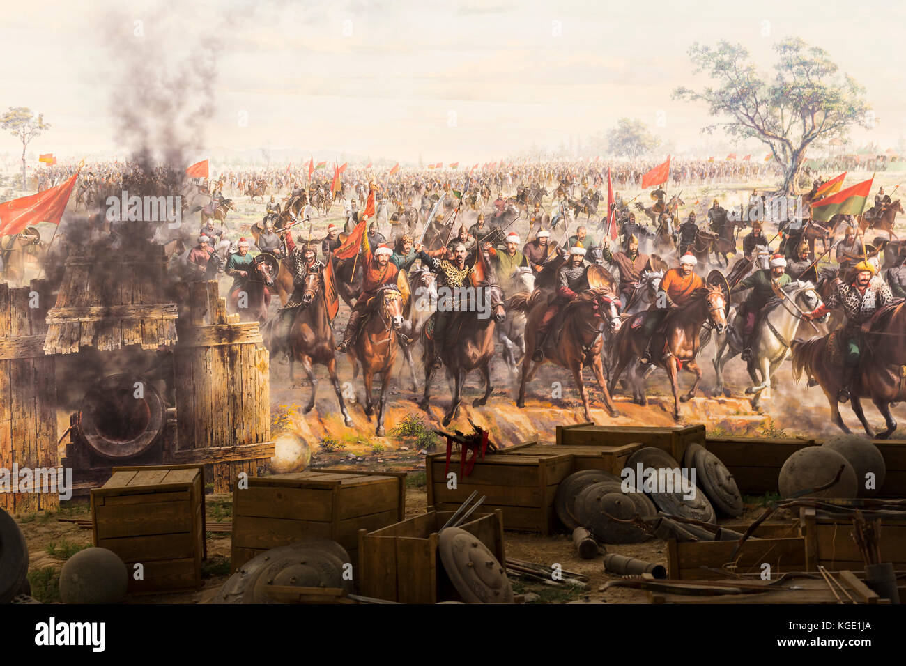 ISTANBUL, TURKEY - 6 JUNE , 2016:Fall of Constantinople Captured by ...