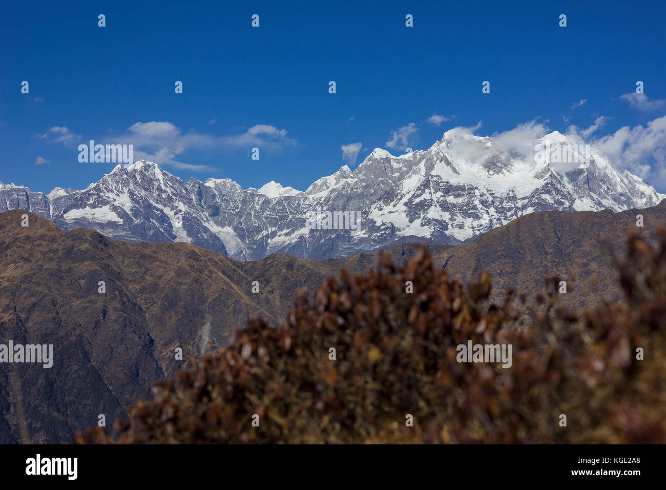 Beautiful Chaukhamba view from chopta, Uttarakhand state, India Stock ...