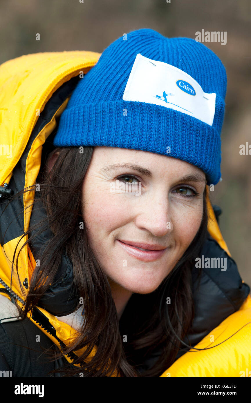 Fiona Lindsay training by dragging tyres on Arthur's Seat in Edinburgh ...