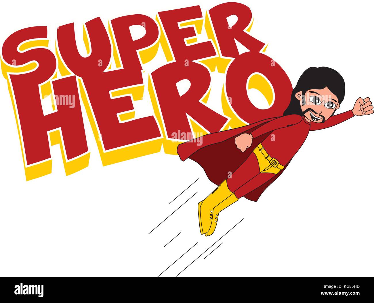 superhero theme vector graphic art design illustration Stock Vector ...