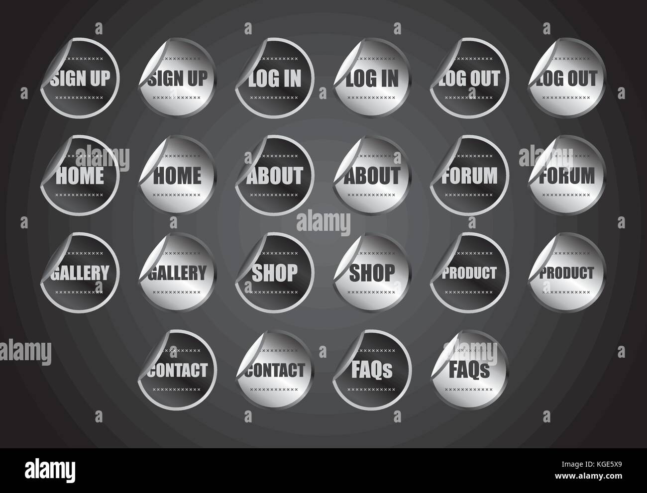 editable label sticker vector graphic art design illustration Stock ...