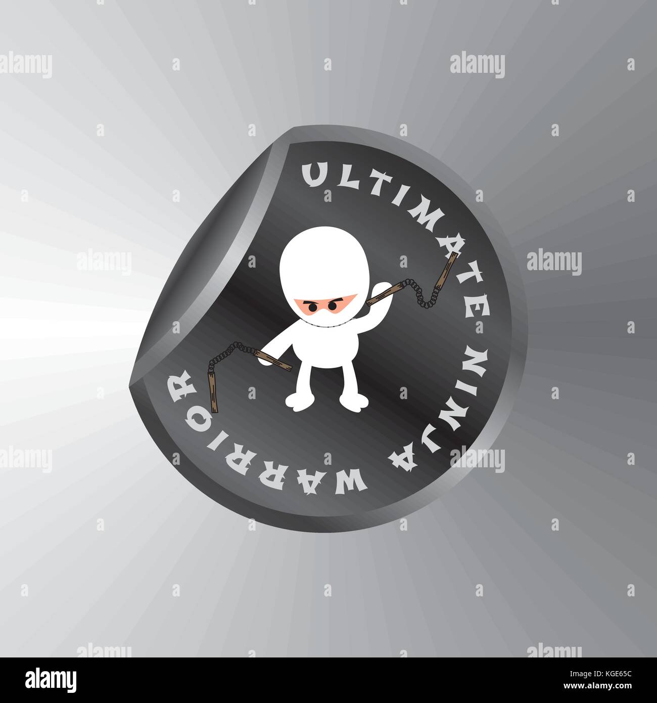 ninja cartoon theme vector graphic art design illustration Stock Vector ...