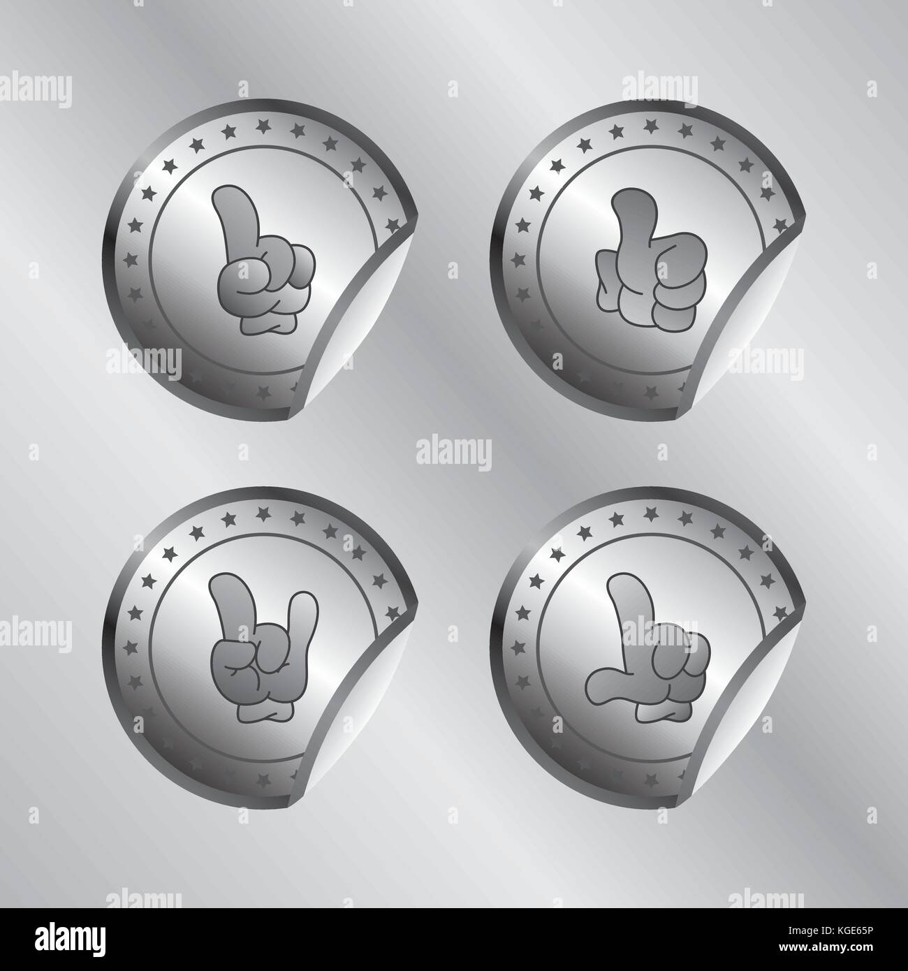 hand gesture art vector graphic art design illustration Stock Vector ...