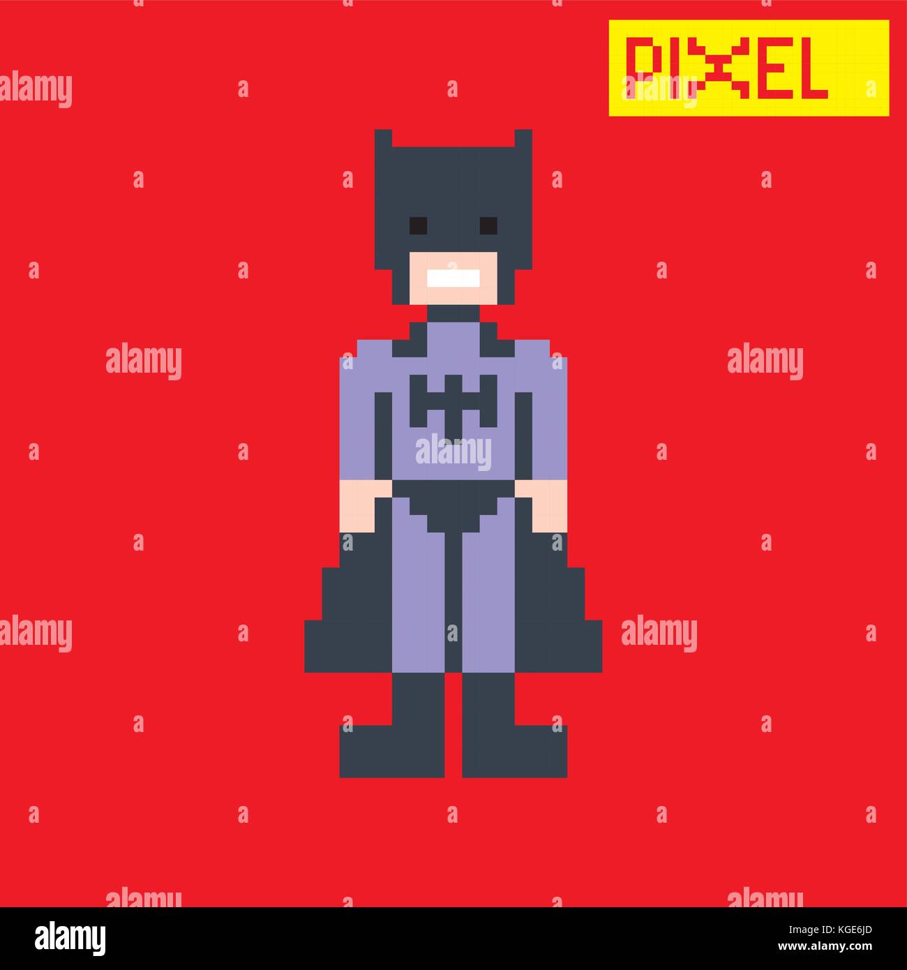 Pixel character Stock Vector Images - Alamy