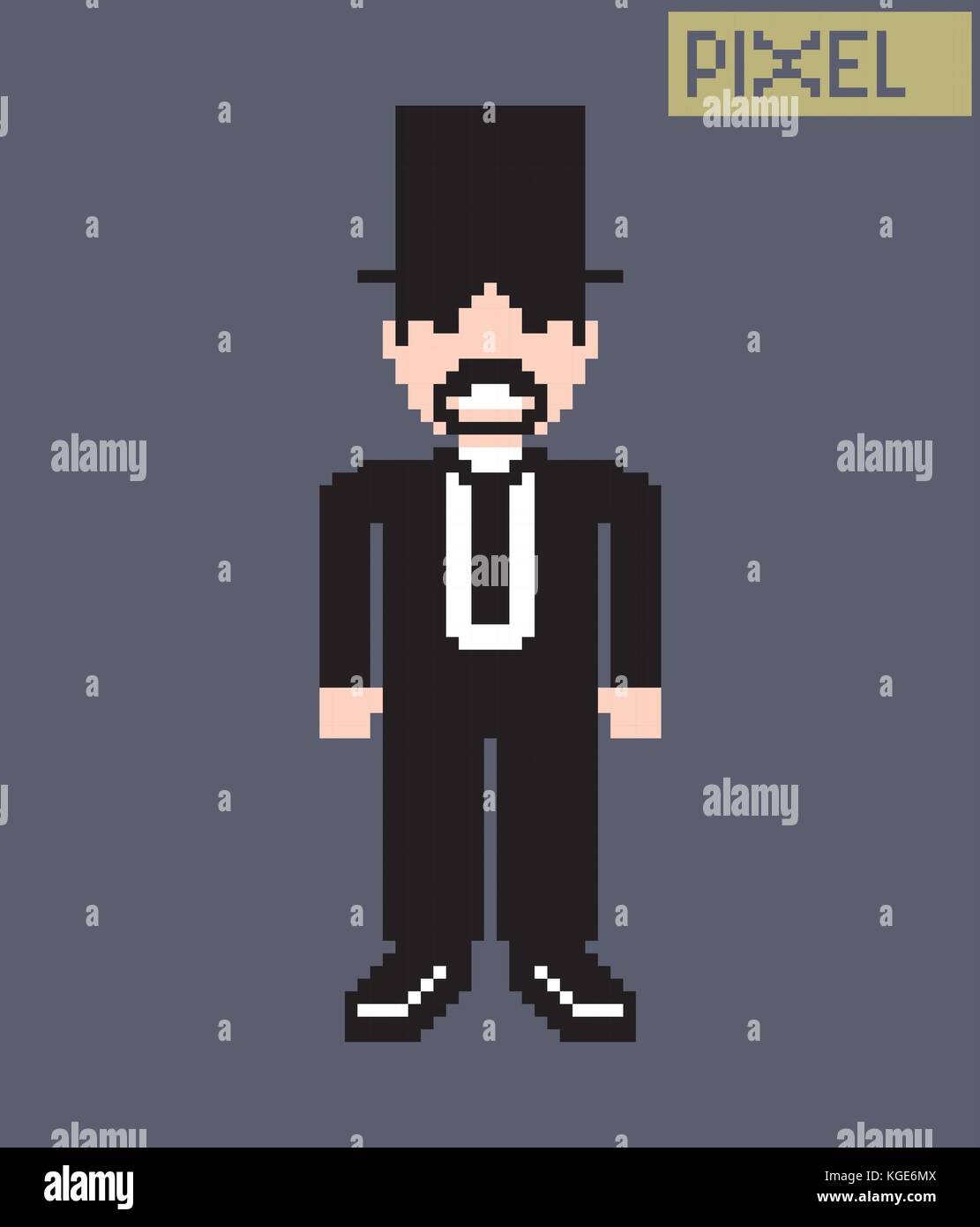 pixel character vector graphic art design illustration Stock Vector ...