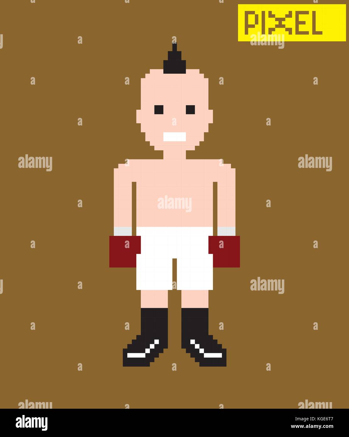 pixel character vector graphic art design illustration Stock Vector ...