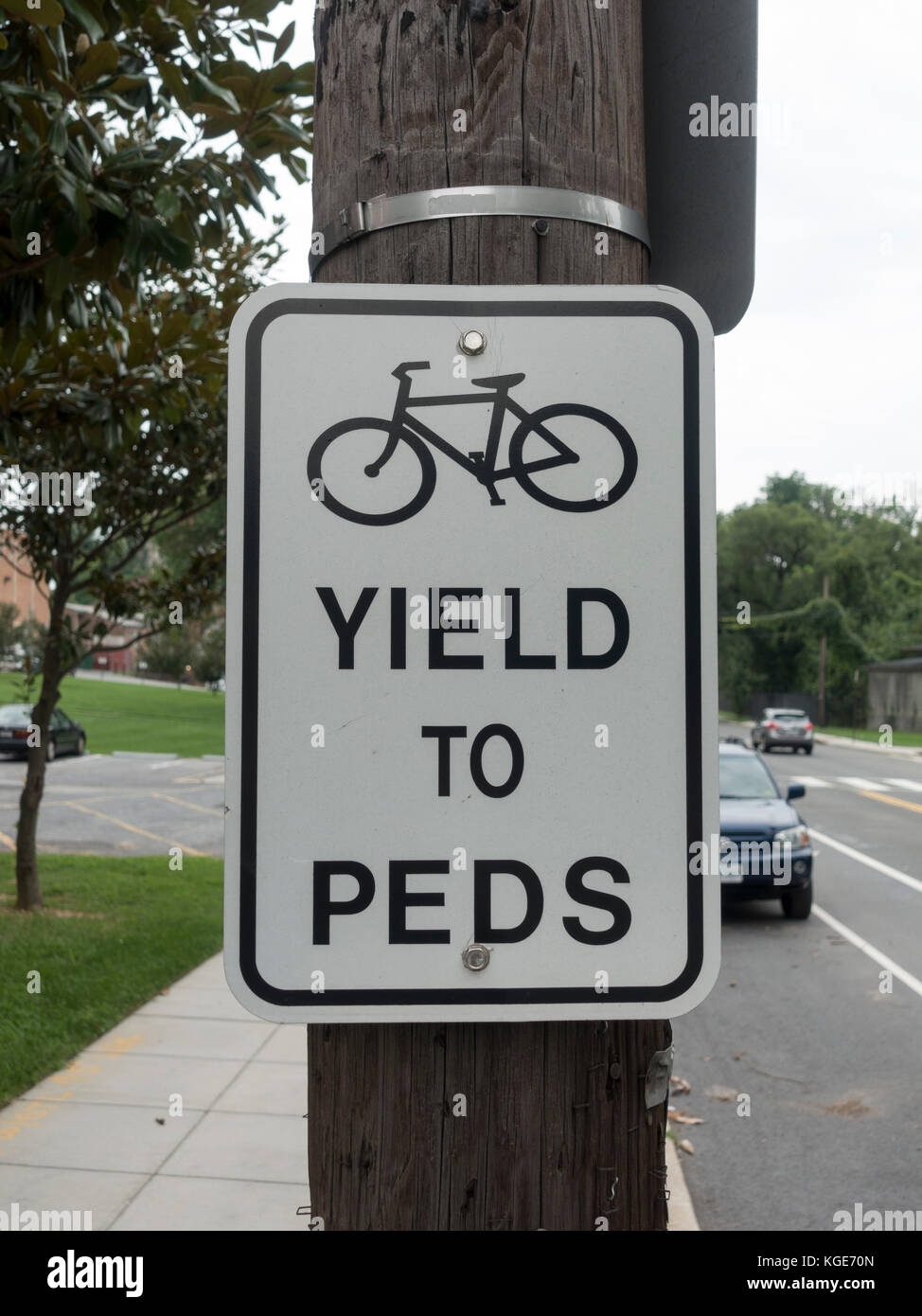 Yield to pedestrians hi-res stock photography and images - Alamy