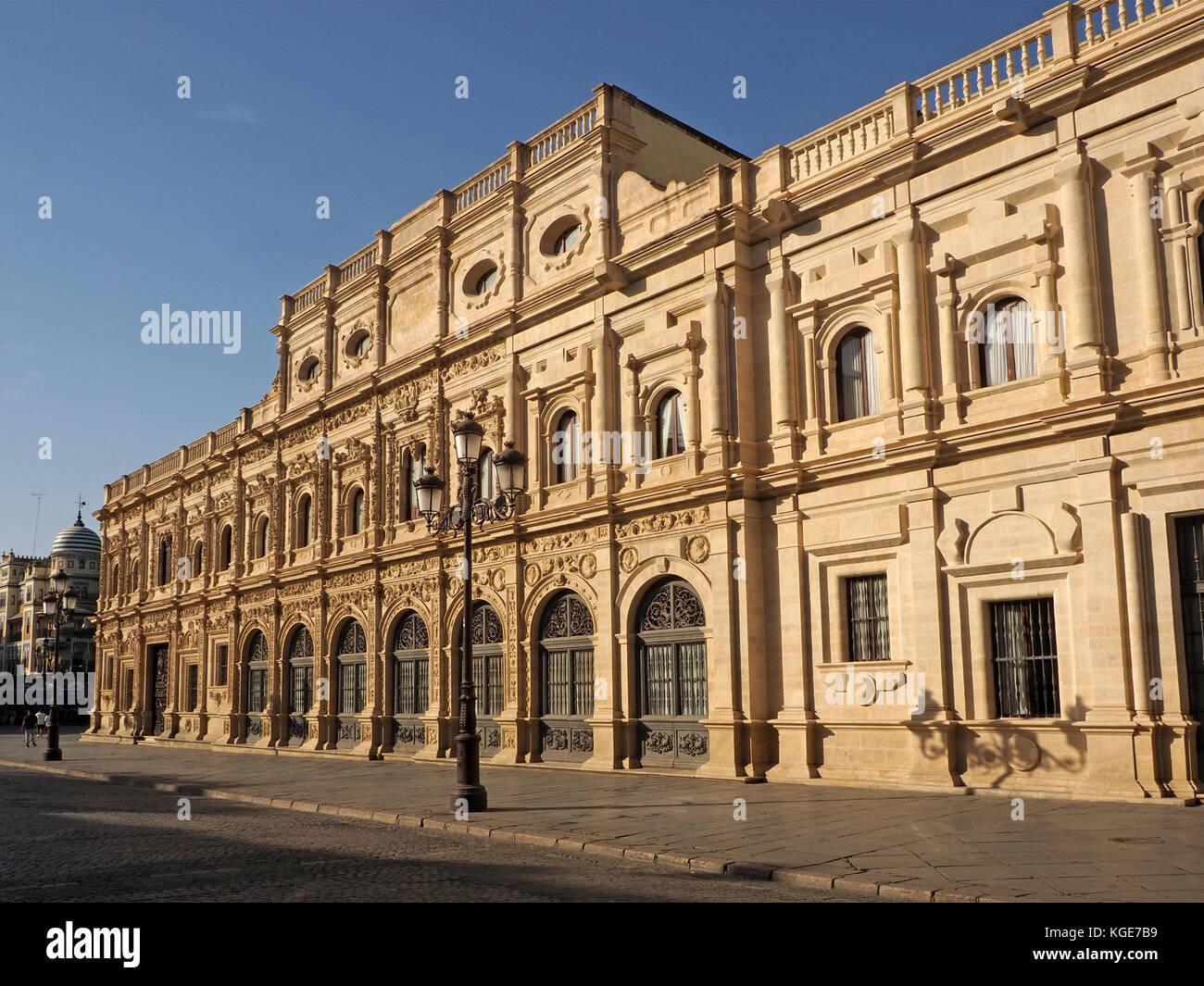 magnificent facade of local government Town Hall building Seville ...