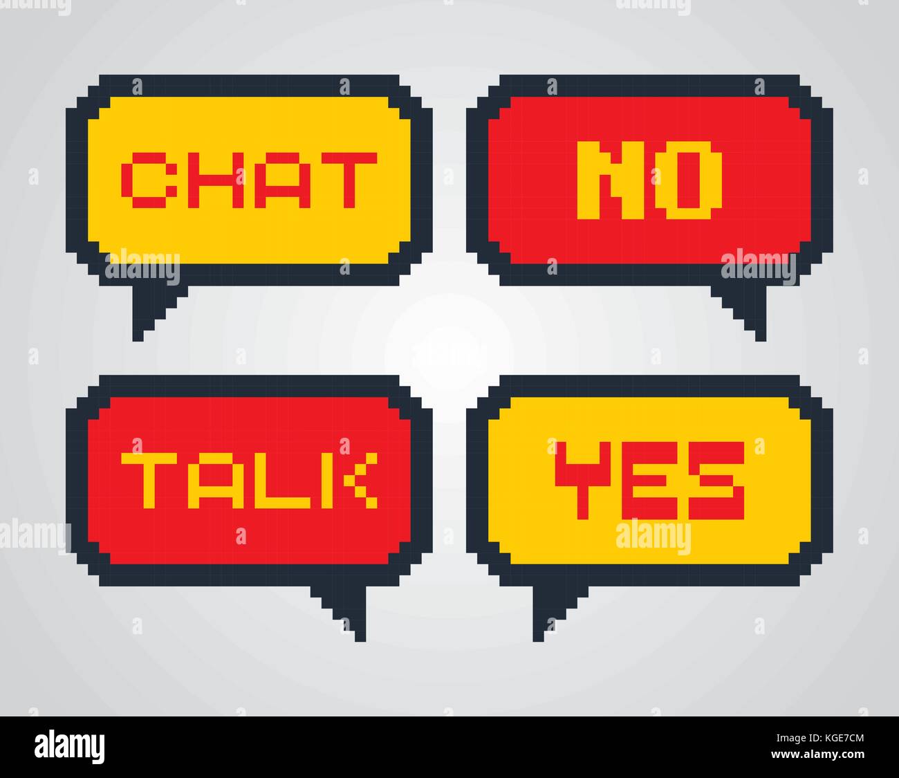 pixel object theme vector graphic art design illustration Stock Vector ...