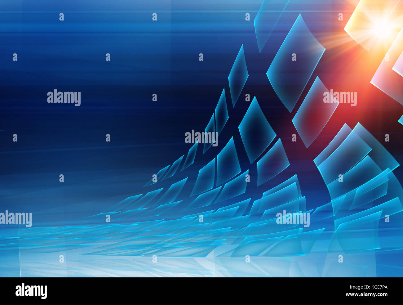 Graphical abstract technology background , transparent screens flying ...