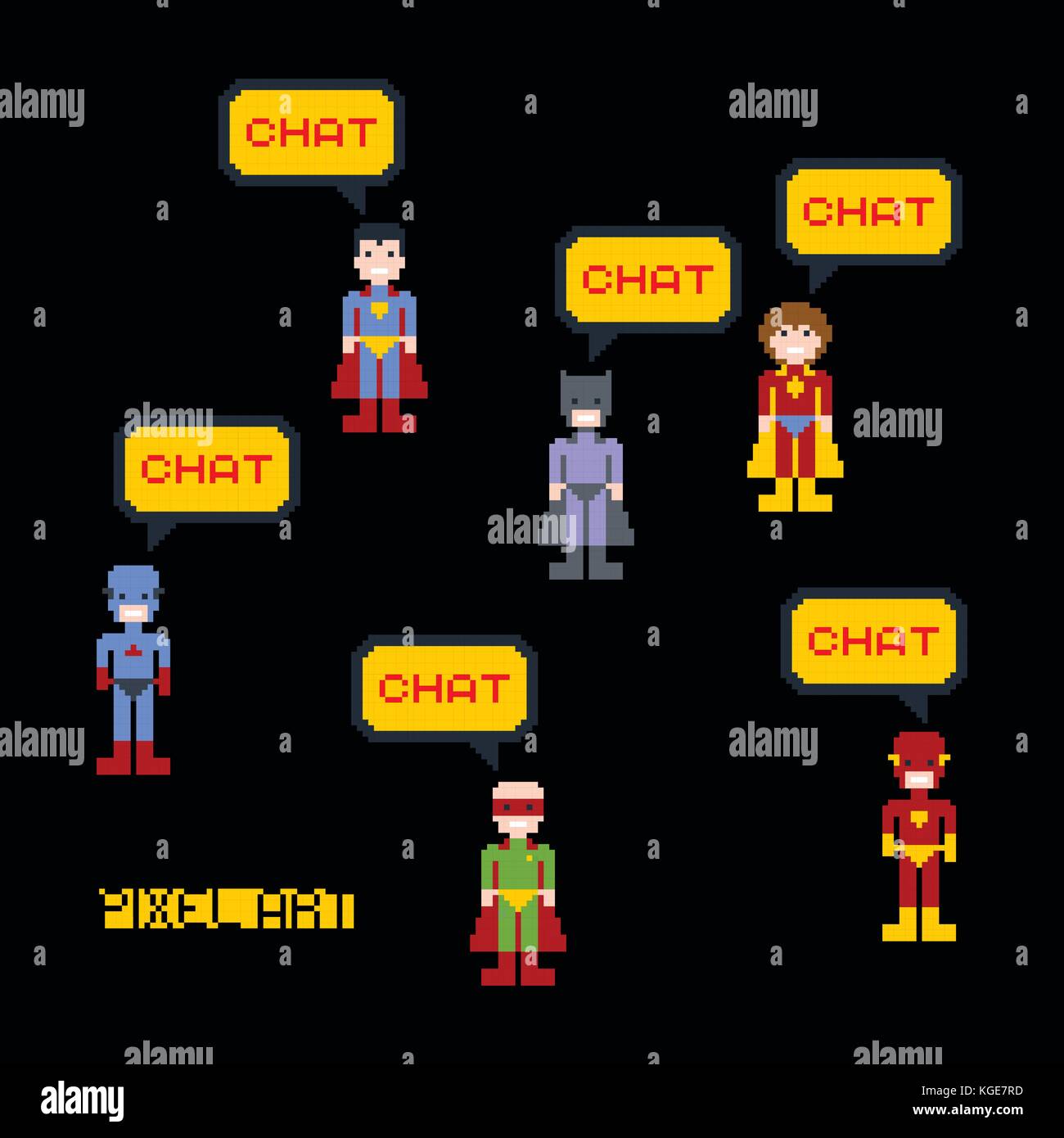 cartoon pixel art character vector graphic art design illustration ...