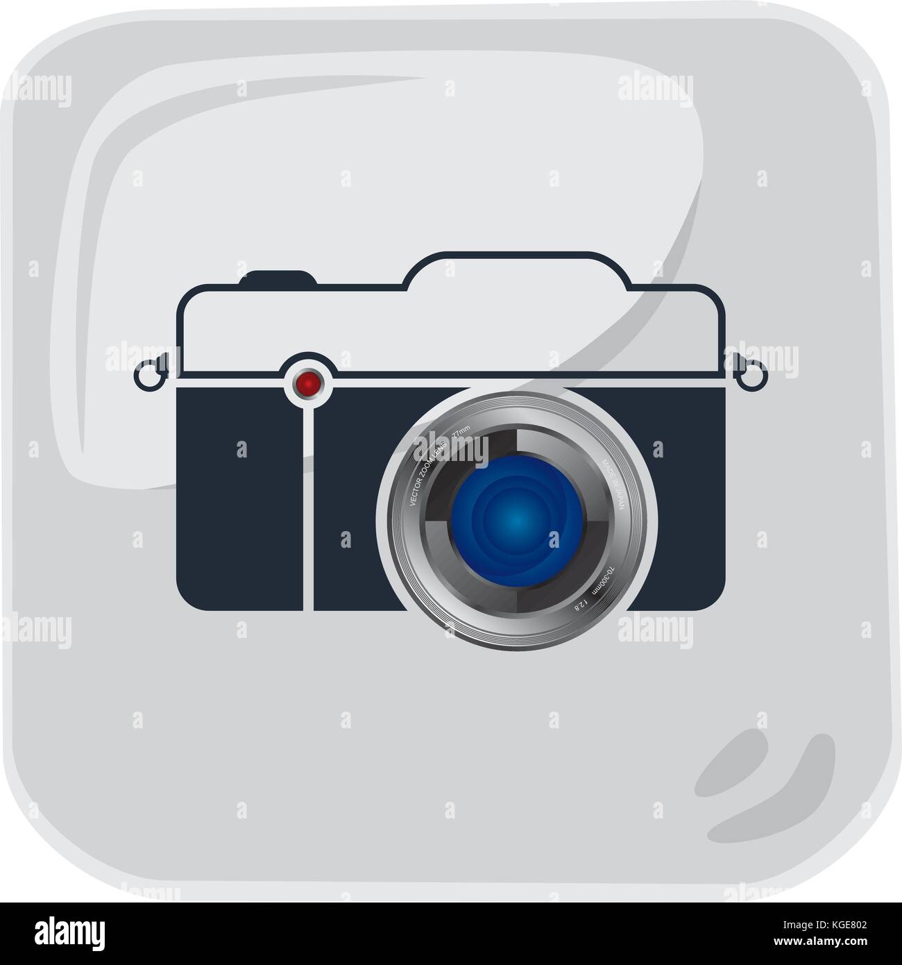 media interface camera vector graphic art illustration Stock Vector ...