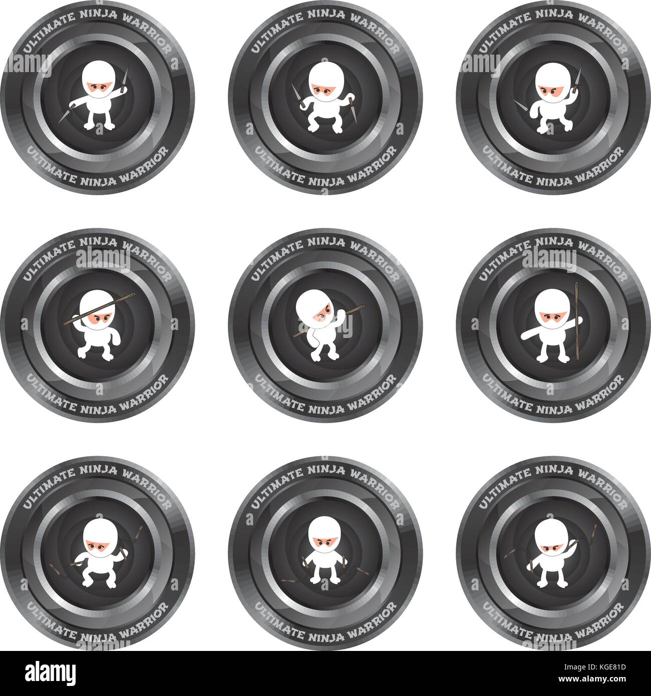 ninja art vector graphic art design illustration Stock Vector Image ...