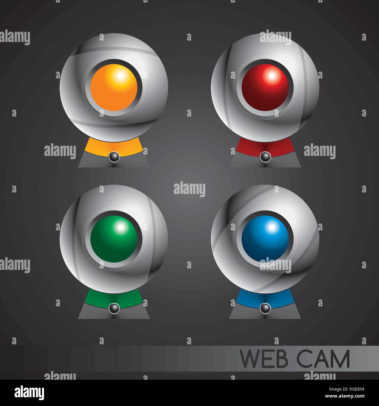 media interface camera vector graphic art illustration Stock Vector ...