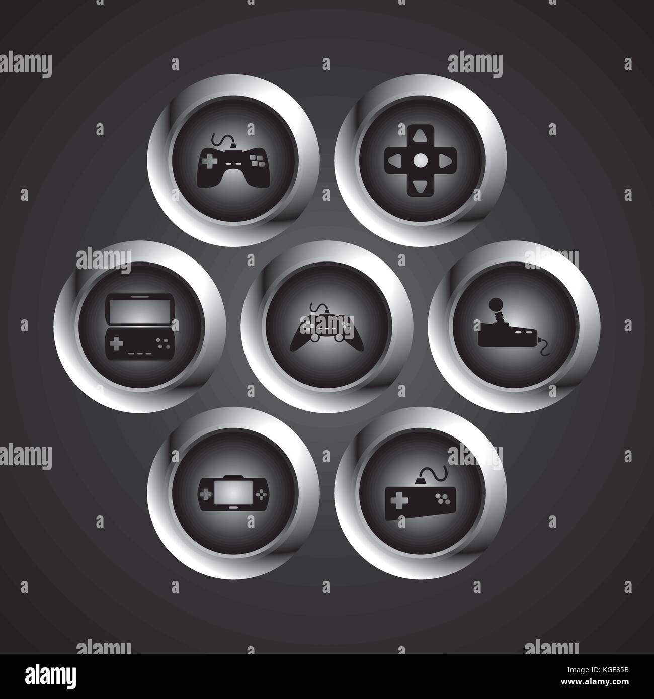 button icon theme vector graphic art illustration Stock Vector Image ...