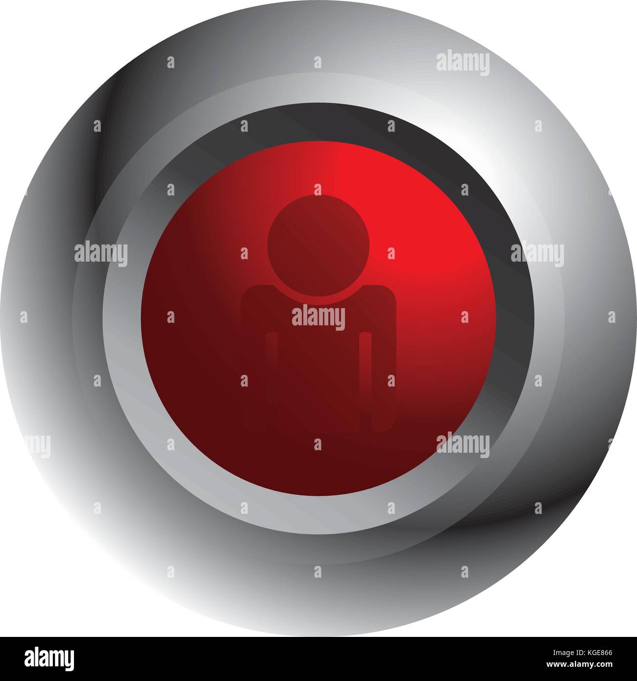 button icon theme vector graphic art illustration Stock Vector Image ...