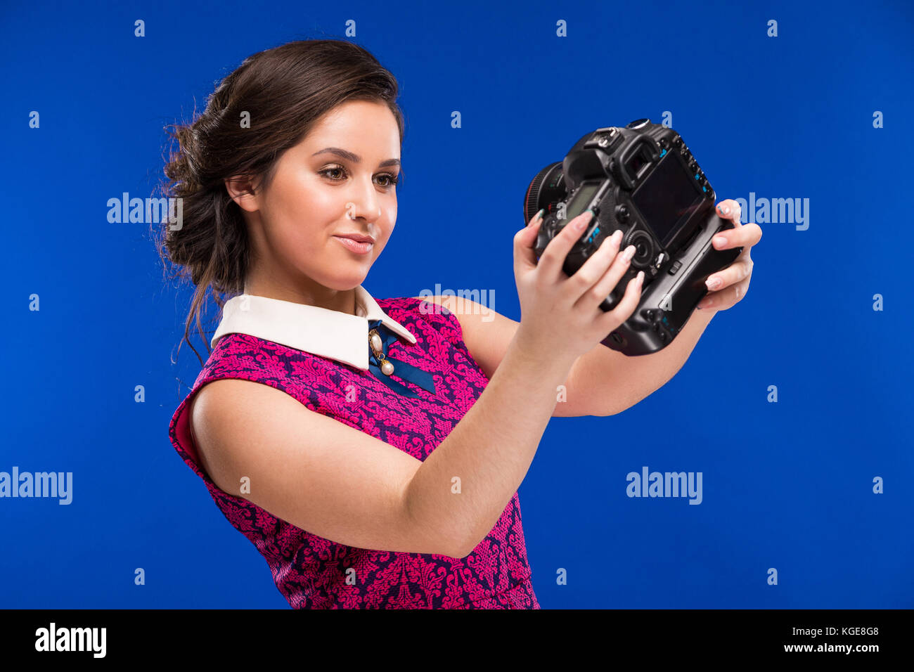 girl looking at the camera Stock Photo - Alamy