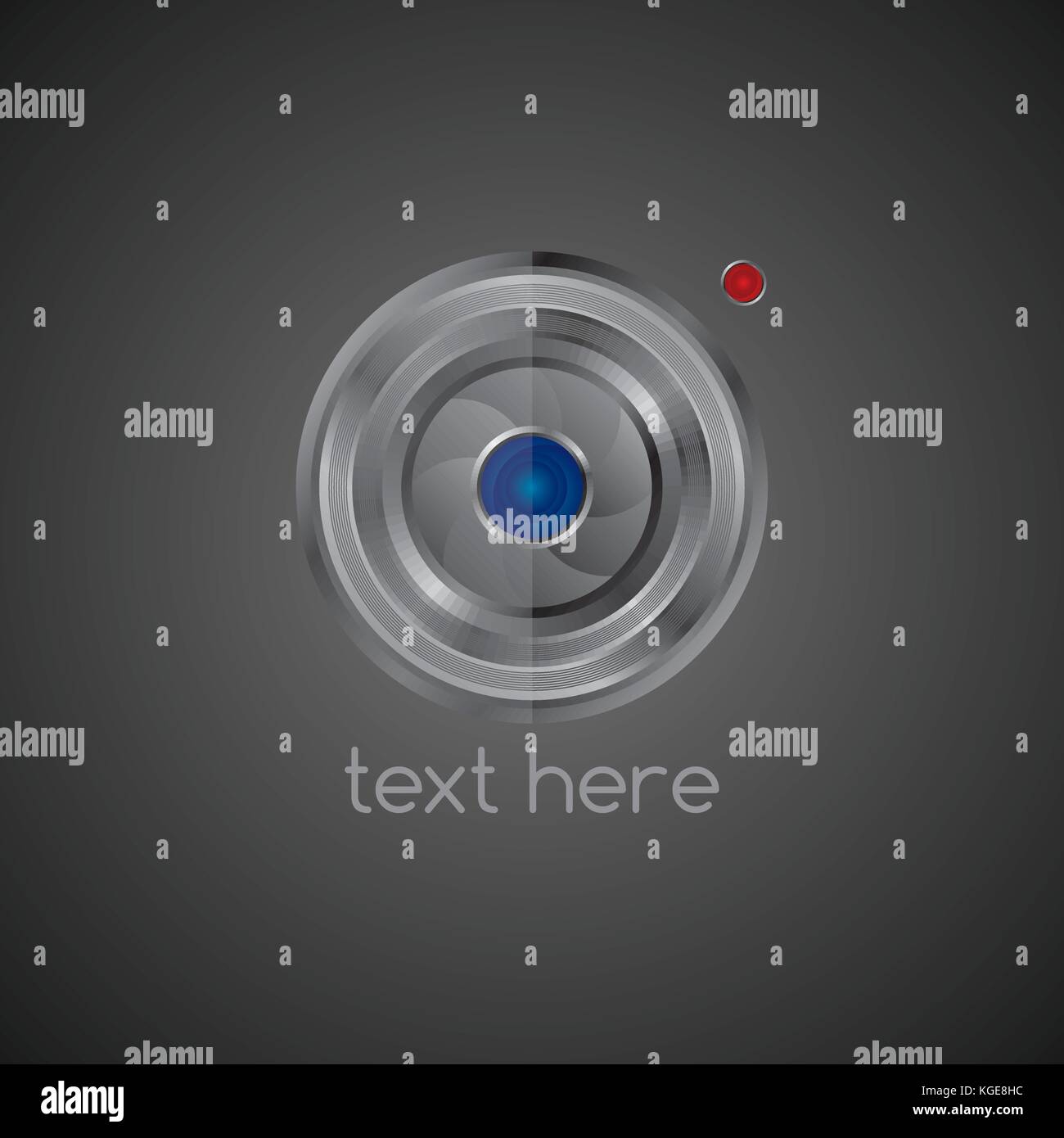media interface camera vector graphic art illustration Stock Vector ...