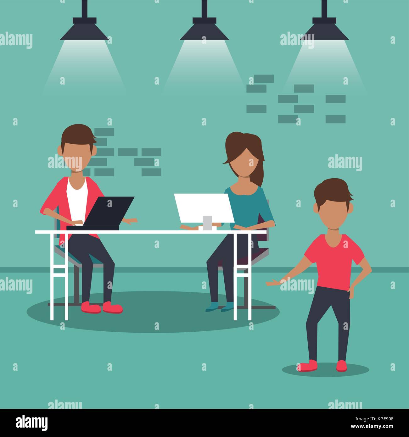 Business coworking office Stock Vector Image & Art - Alamy