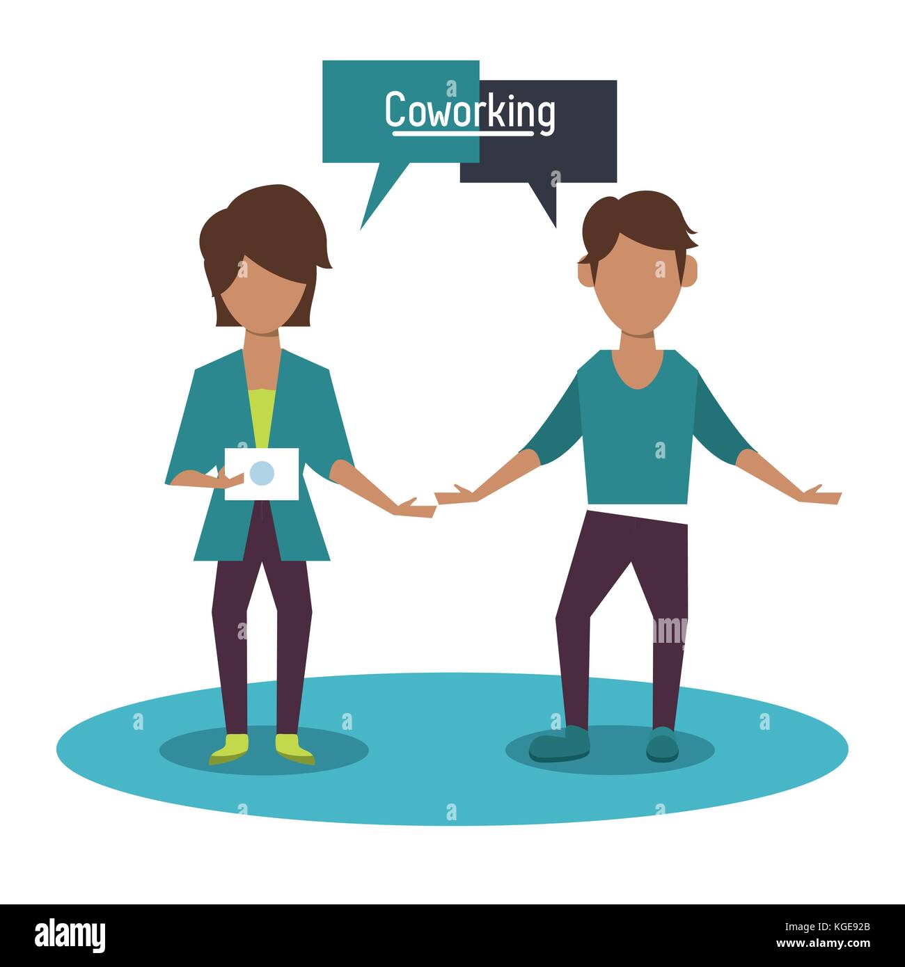 Collaboration tablet strategy business Stock Vector Images - Alamy