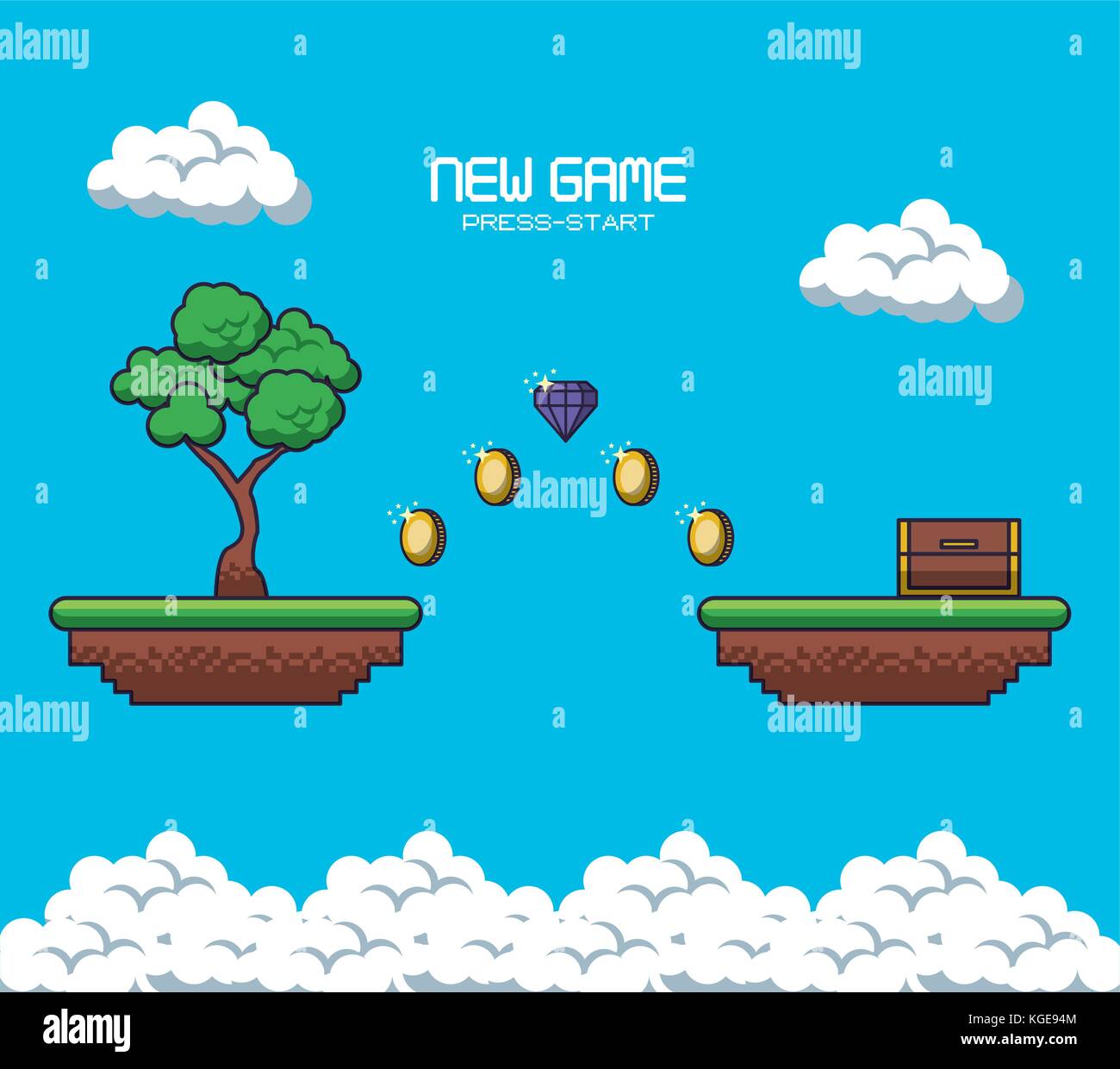 Pixelated video game hi-res stock photography and images - Alamy