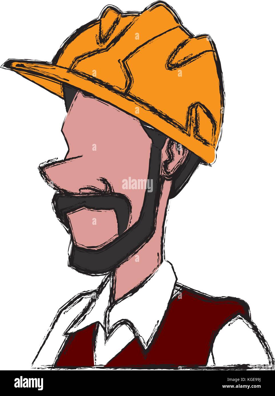 Cartoon worker with tool Stock Vector Image & Art - Alamy