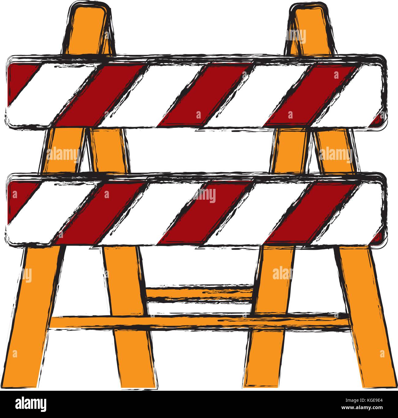 Construction barrier isolated Stock Vector Image & Art - Alamy