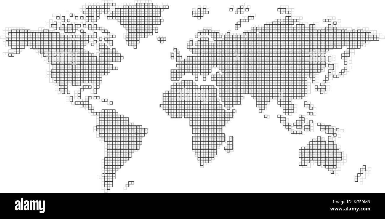 world map vector graphic art design illustration Stock Vector Image ...