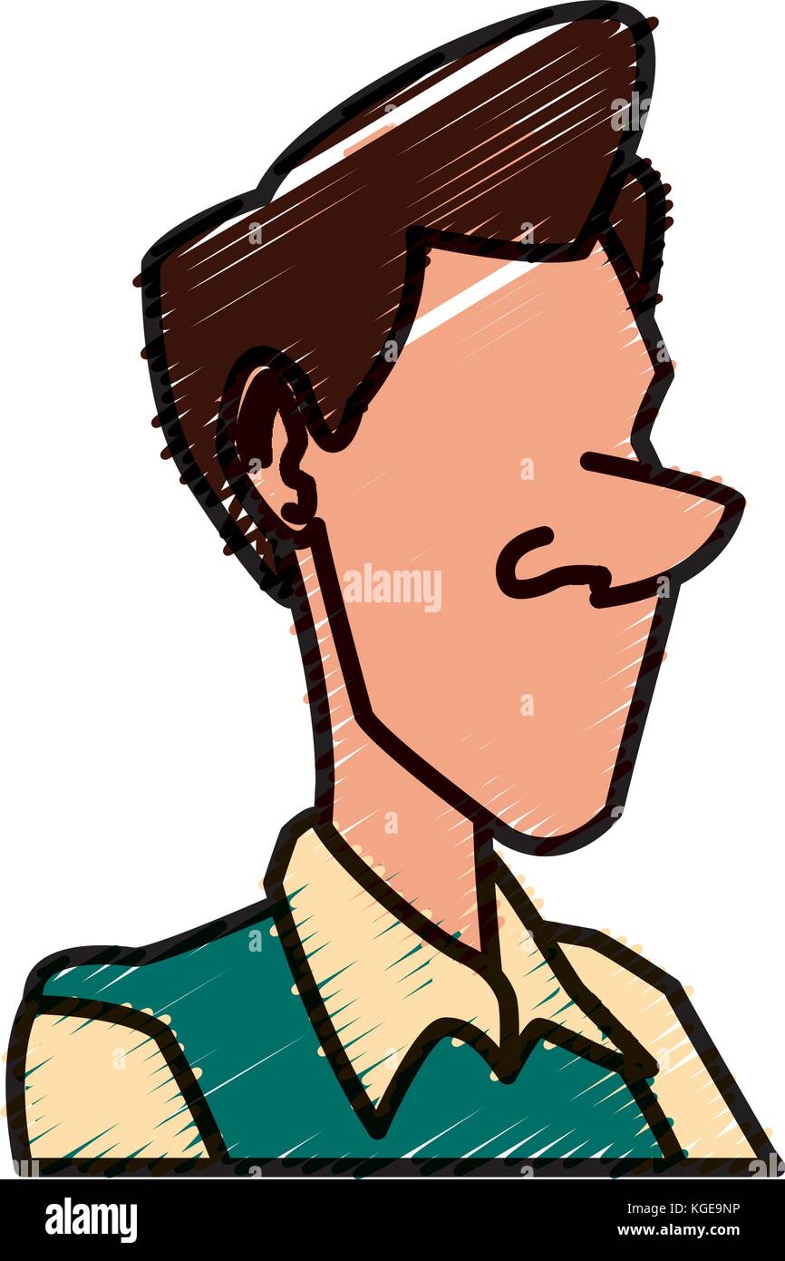 Adult Man Face Cartoon Stock Vector Image And Art Alamy