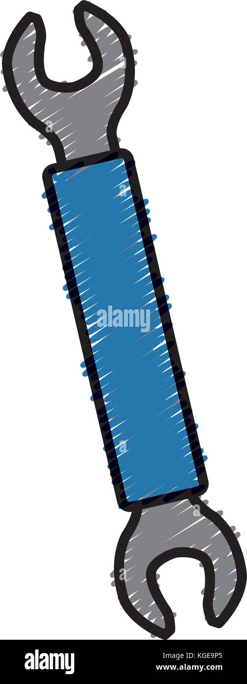 Wrench construction tool Stock Vector Image & Art - Alamy