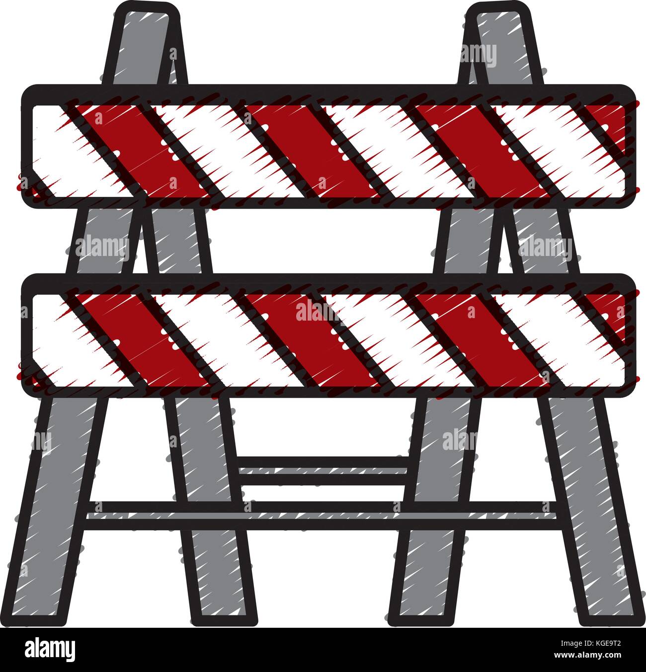 Construction barrier isolated Stock Vector Image & Art - Alamy