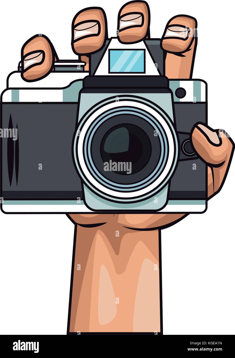 Hand cover camera Stock Vector Images - Alamy