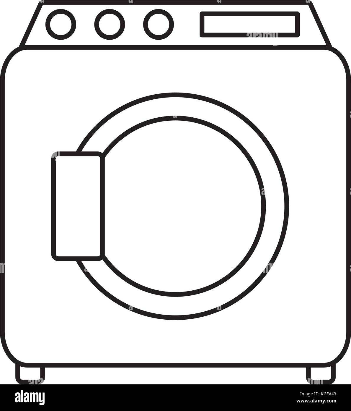 Washer machine symbol Stock Vector Image & Art - Alamy