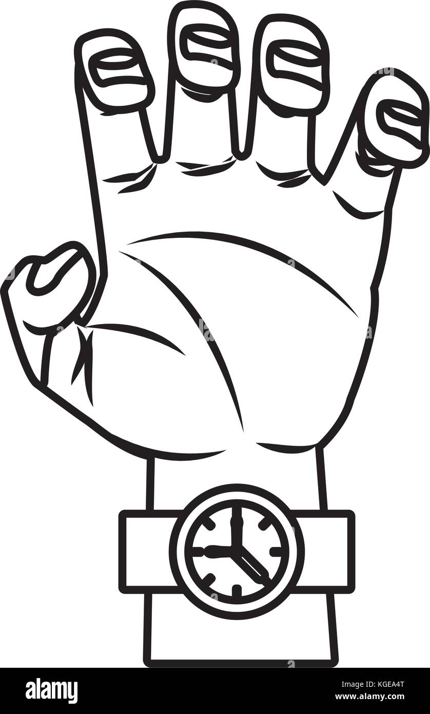 Vintage arm wrist watch Stock Vector Images - Alamy