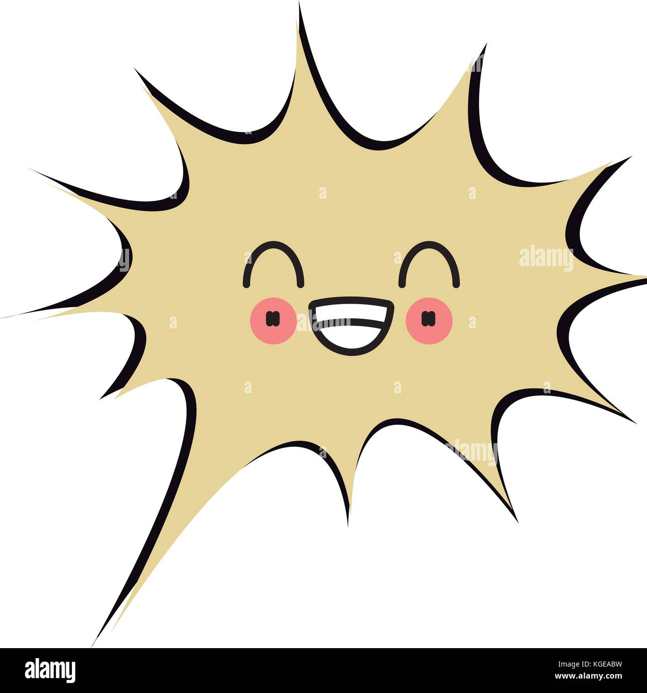 Speech bubble message kawaii Stock Vector Images - Alamy