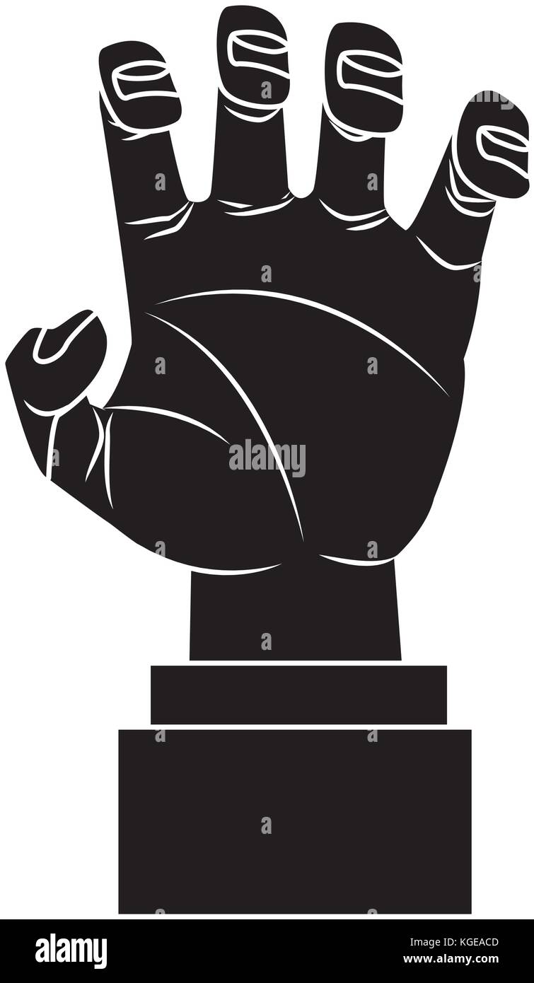 Hand with palm open Stock Vector Image & Art - Alamy