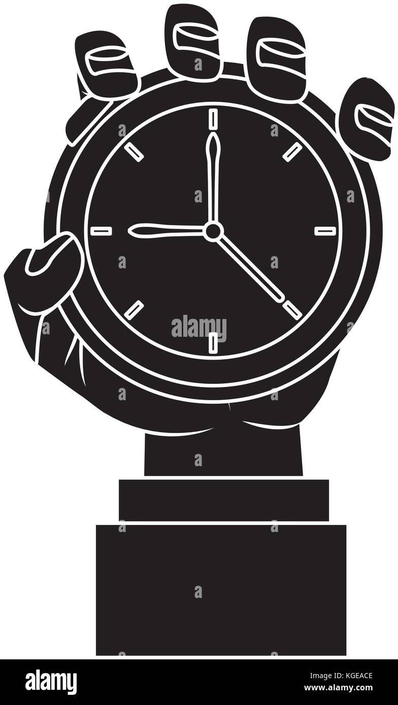 Hit Clock Stock Vector Images - Alamy