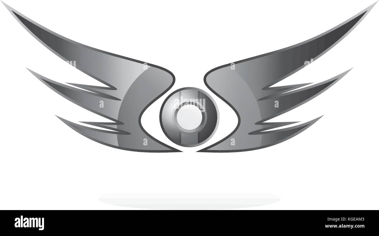 wing art vector graphic art design illustration Stock Vector Image ...